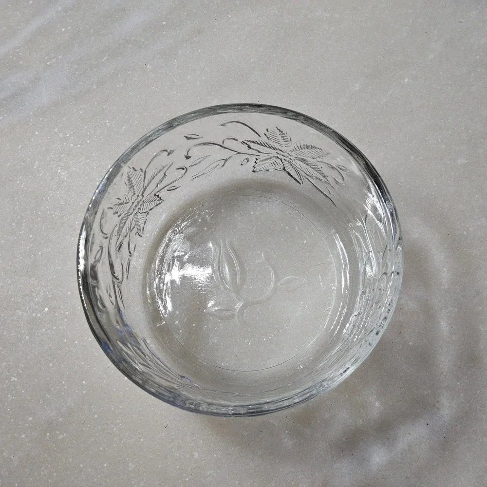 Princess House | Dining | Princess House Clear Glass Bowl Floral ...